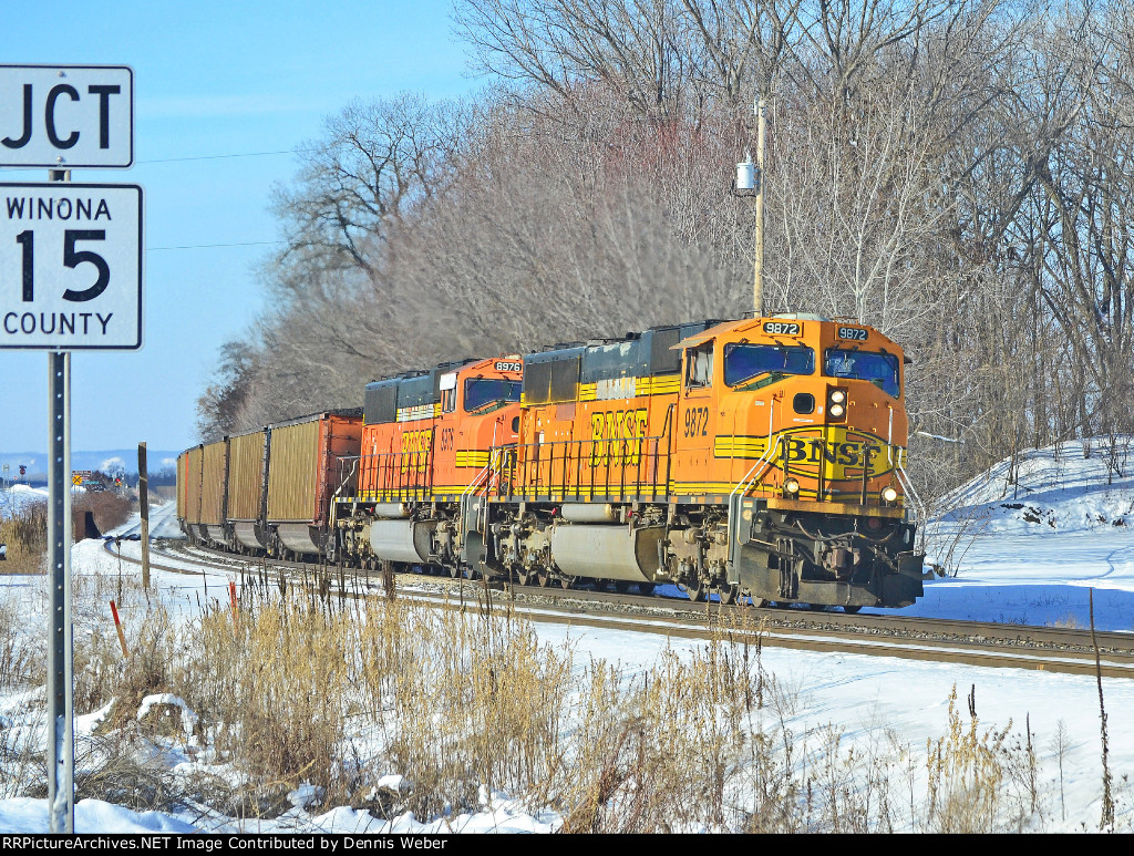 BNSF 9872, CP's River Sub.